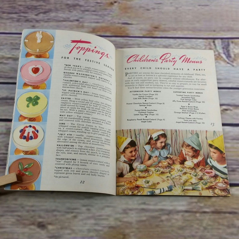 Vintage Cookbook Junket Recipes How to Make Tempting - Etsy