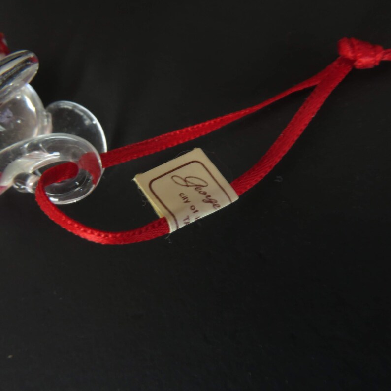 Vintage Mouse Mice Christmas Ornament Glass Present Clear - Etsy