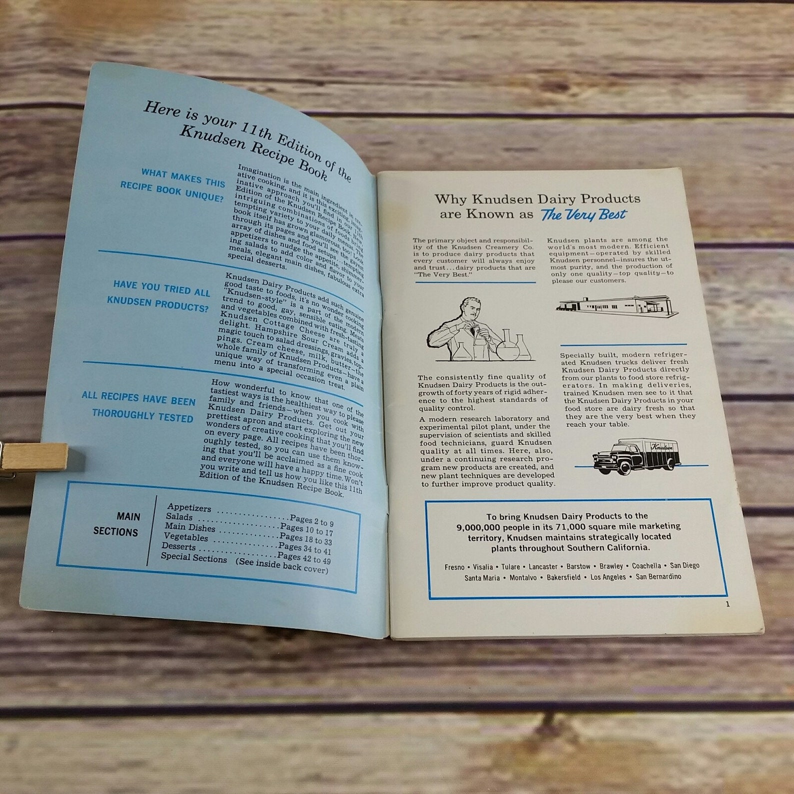Vintage Cookbook Knudsen Dairy Products Recipes Promo Paperback Booklet ...