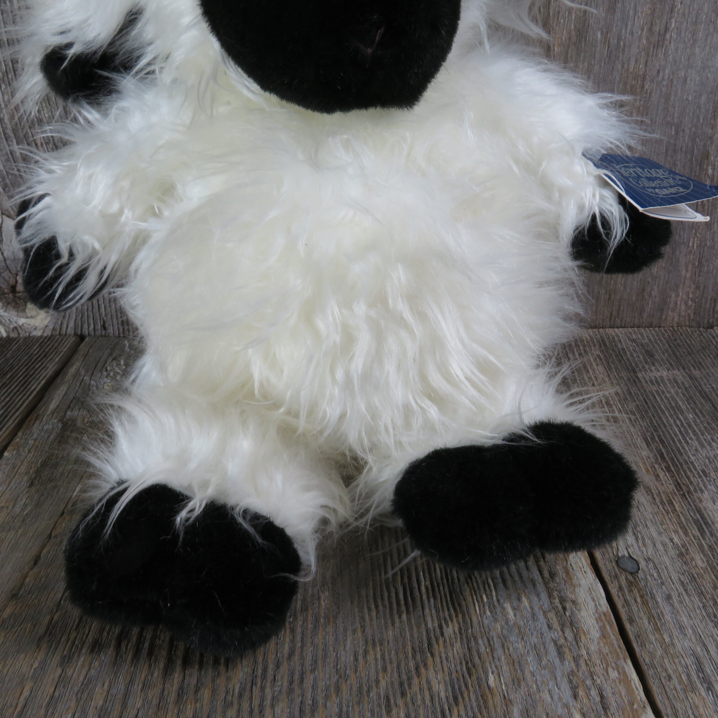 Sheep Plush Lamb Maggie Plush Ganz Black Face Sheep Long White Fur ...