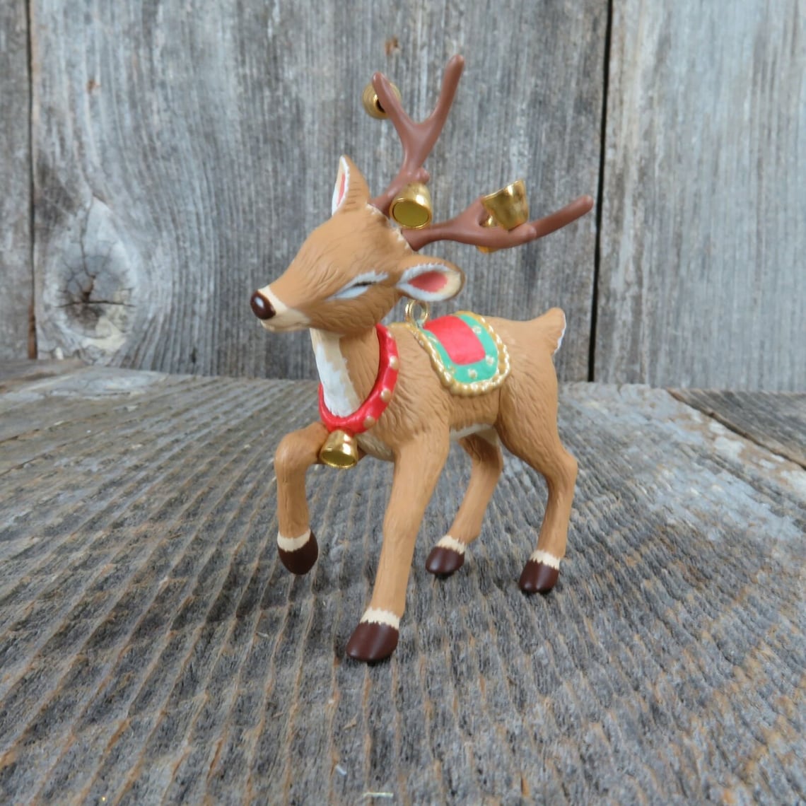 Ringing Reindeer Hallmark Keepsake Christmas Ornament 2000 - Etsy