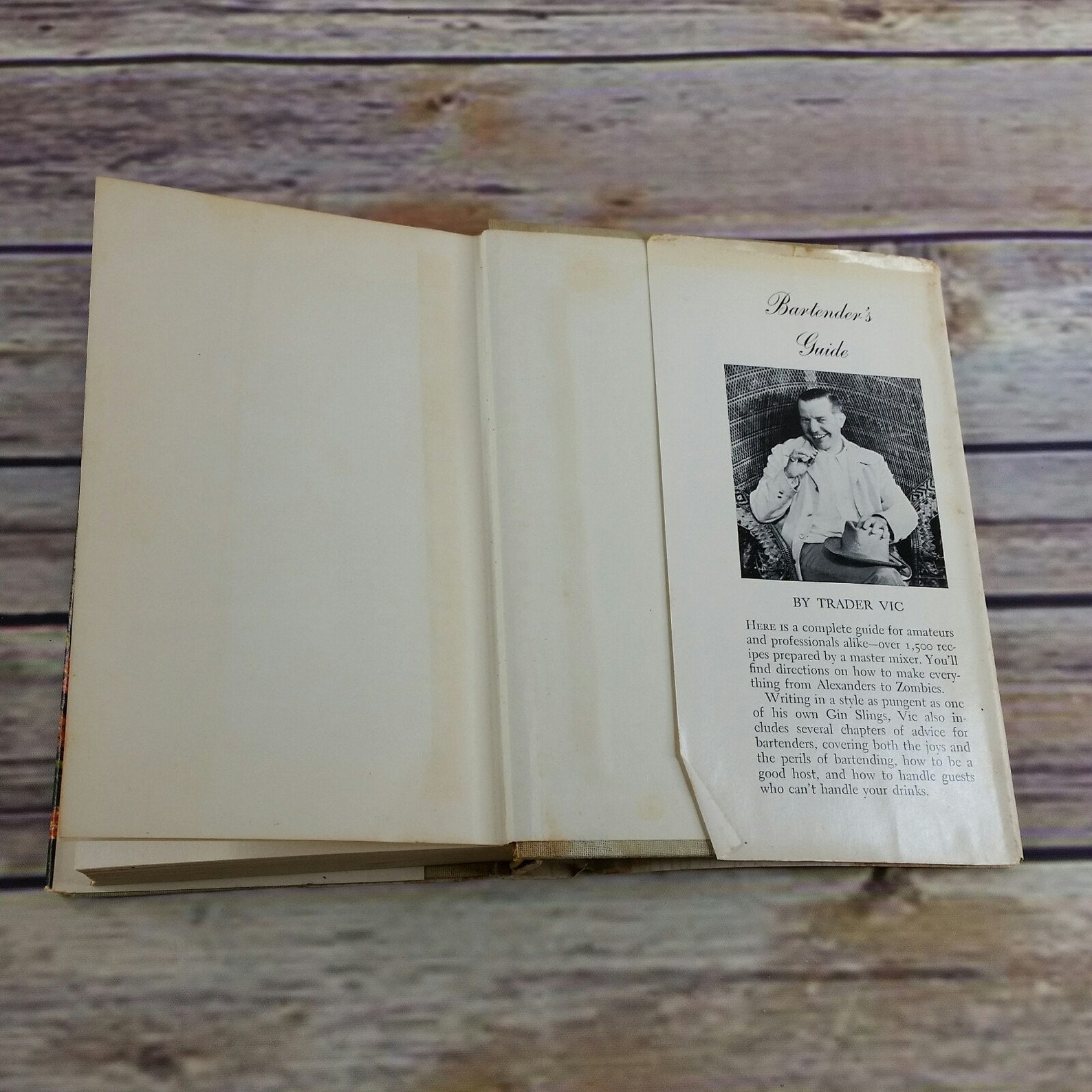 Vintage Trader Vics Book of Food and Drink Hardcover 1946 1500 - Etsy