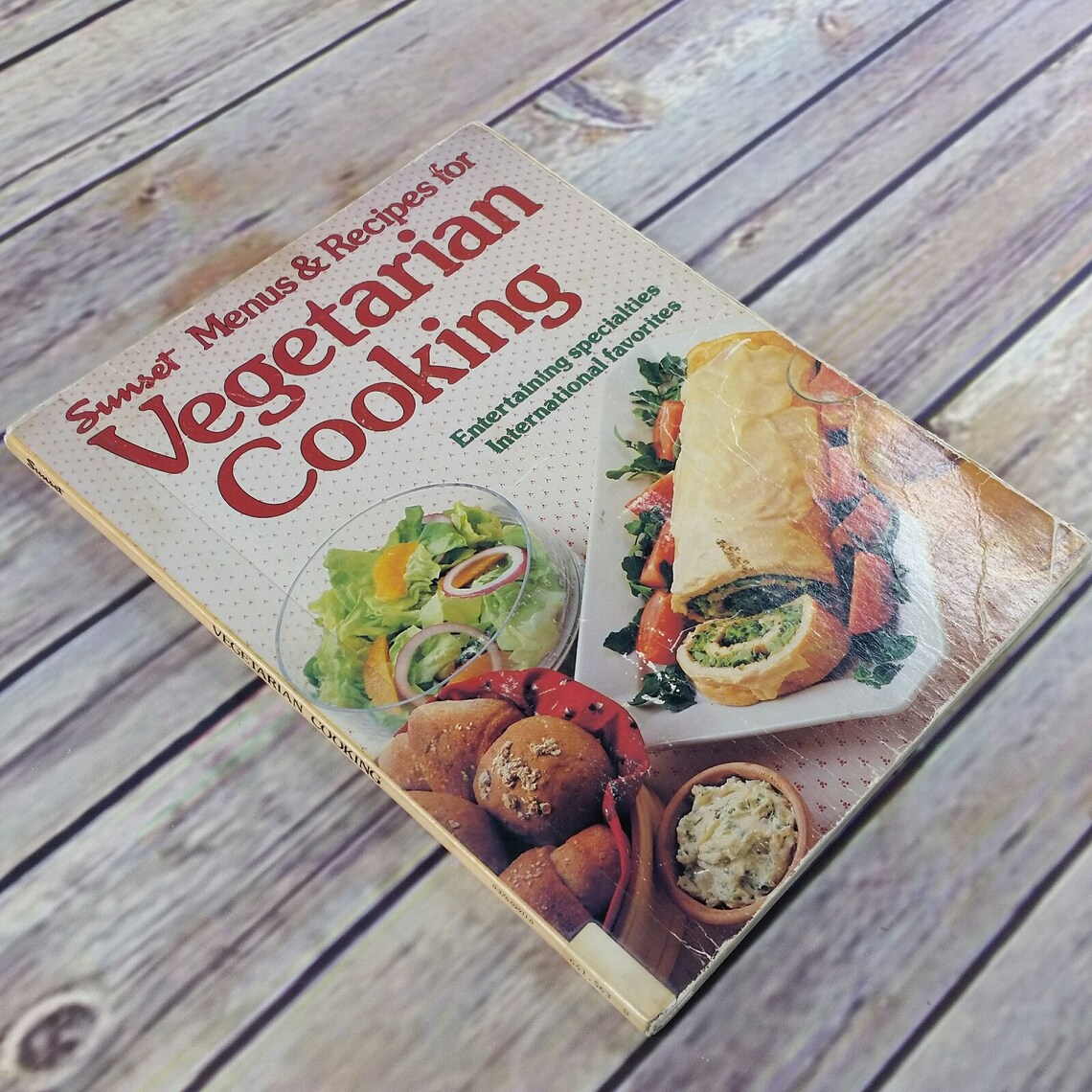 Vintage Cookbook Sunset Vegetarian Cooking Menus Recipes International ...