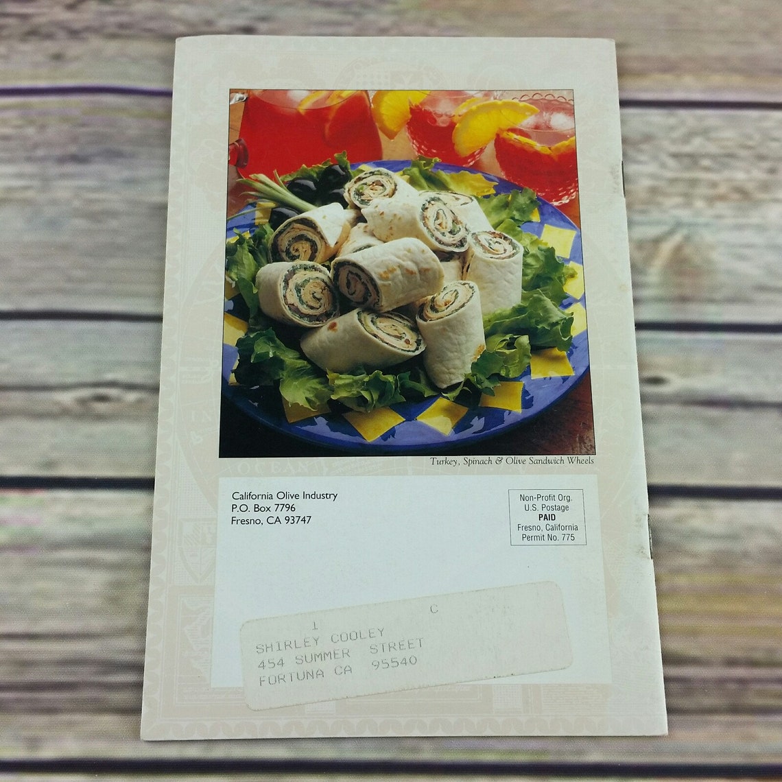 Vintage California Cookbook International Recipes With Olives 1994 ...