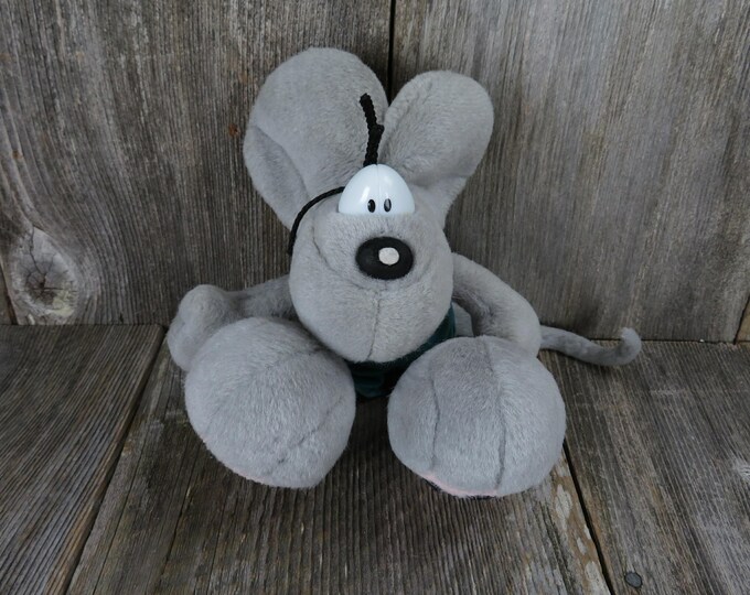 Vintage Grey Mouse German Plush Diddl Thomas Goletz Character Comic ...