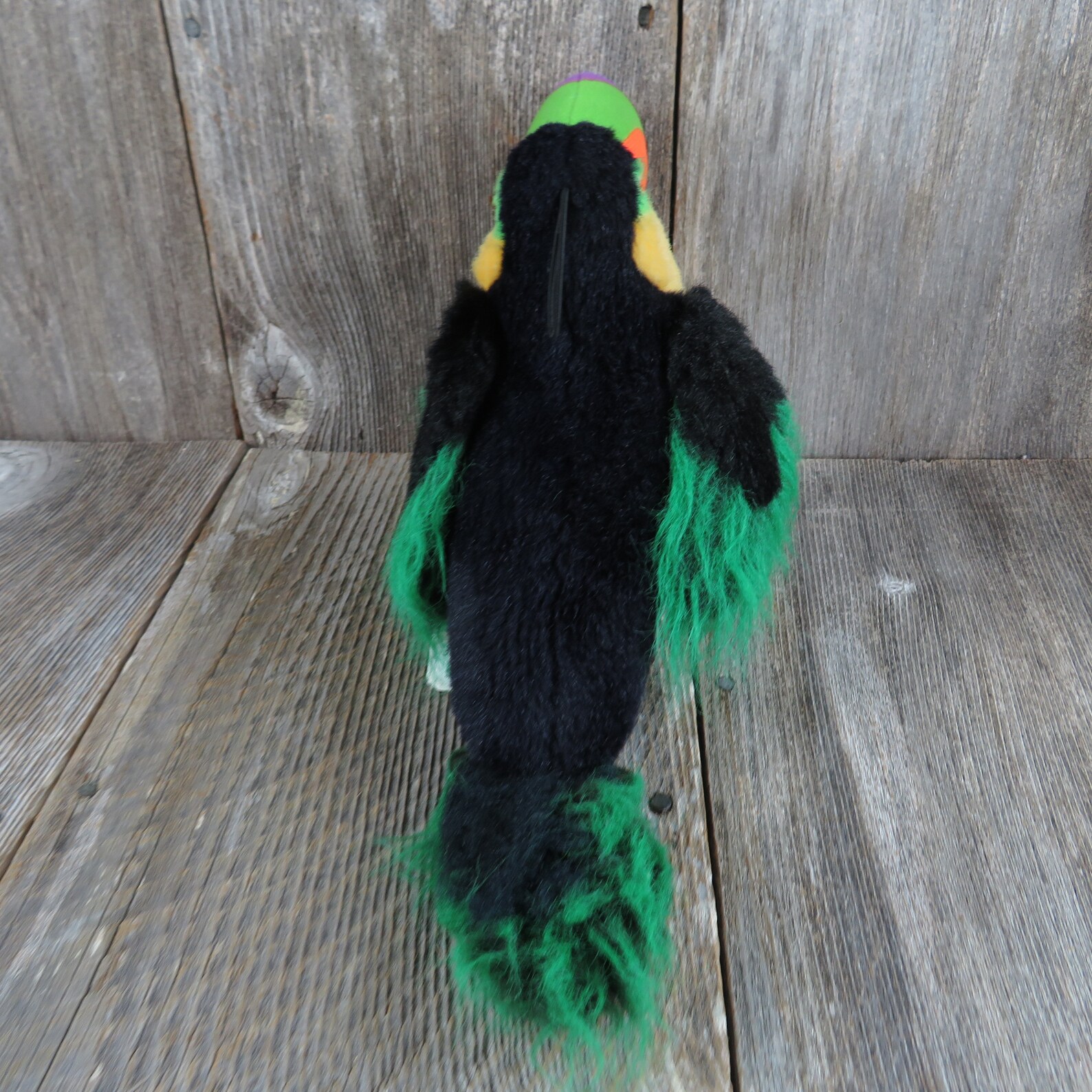 Vintage Toucan Plush Bird Russ Tropical Treasures Stuffed Animal Black ...