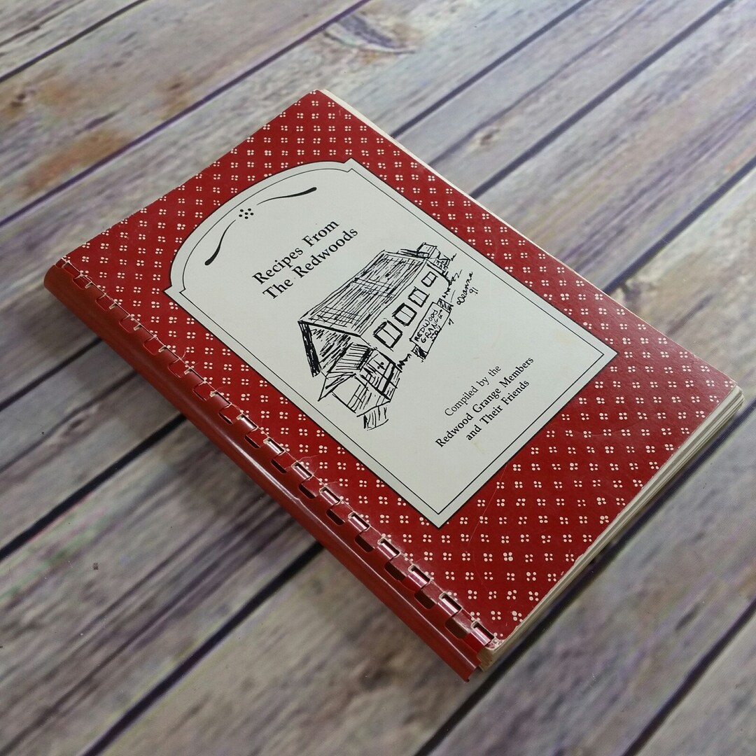Vintage Oregon California Cookbook Grange Recipes From the Redwoods ...