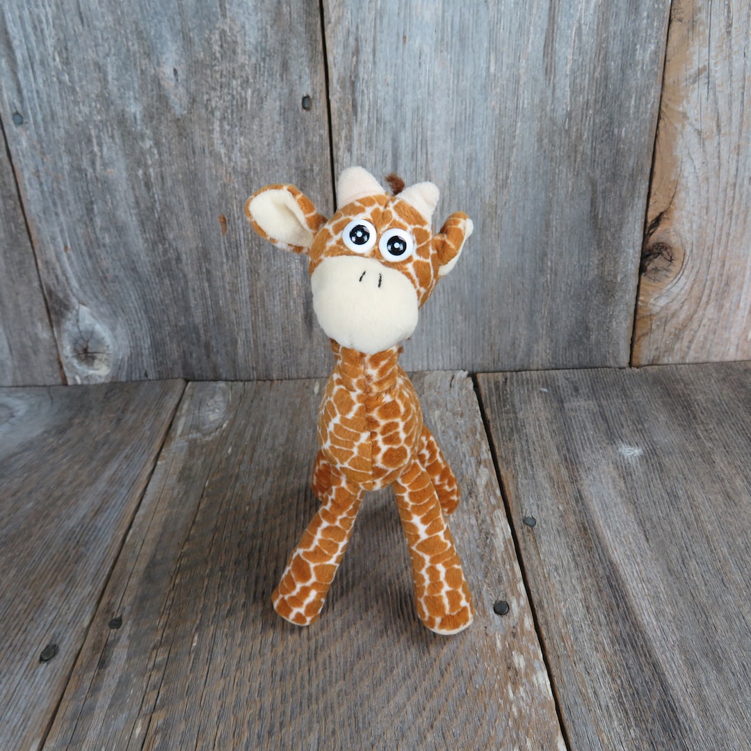 Giraffe Plush Bendable Legs Posable Neck Stuffed Animal Plastic Beady ...