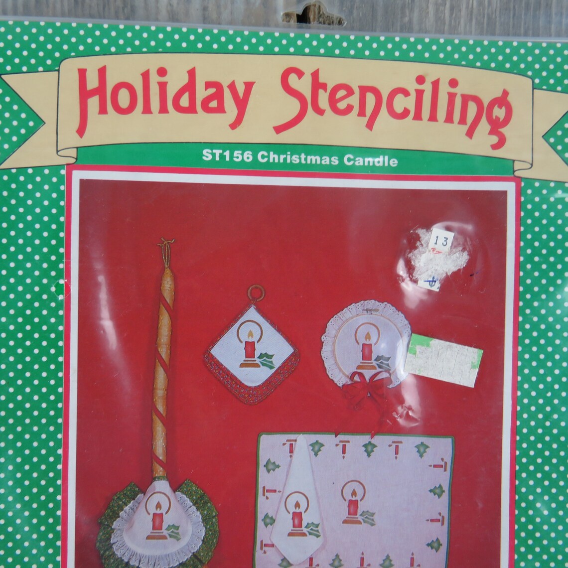 Vintage Christmas Candle Craft Stencil Country Pre-cut Vinyl - Etsy