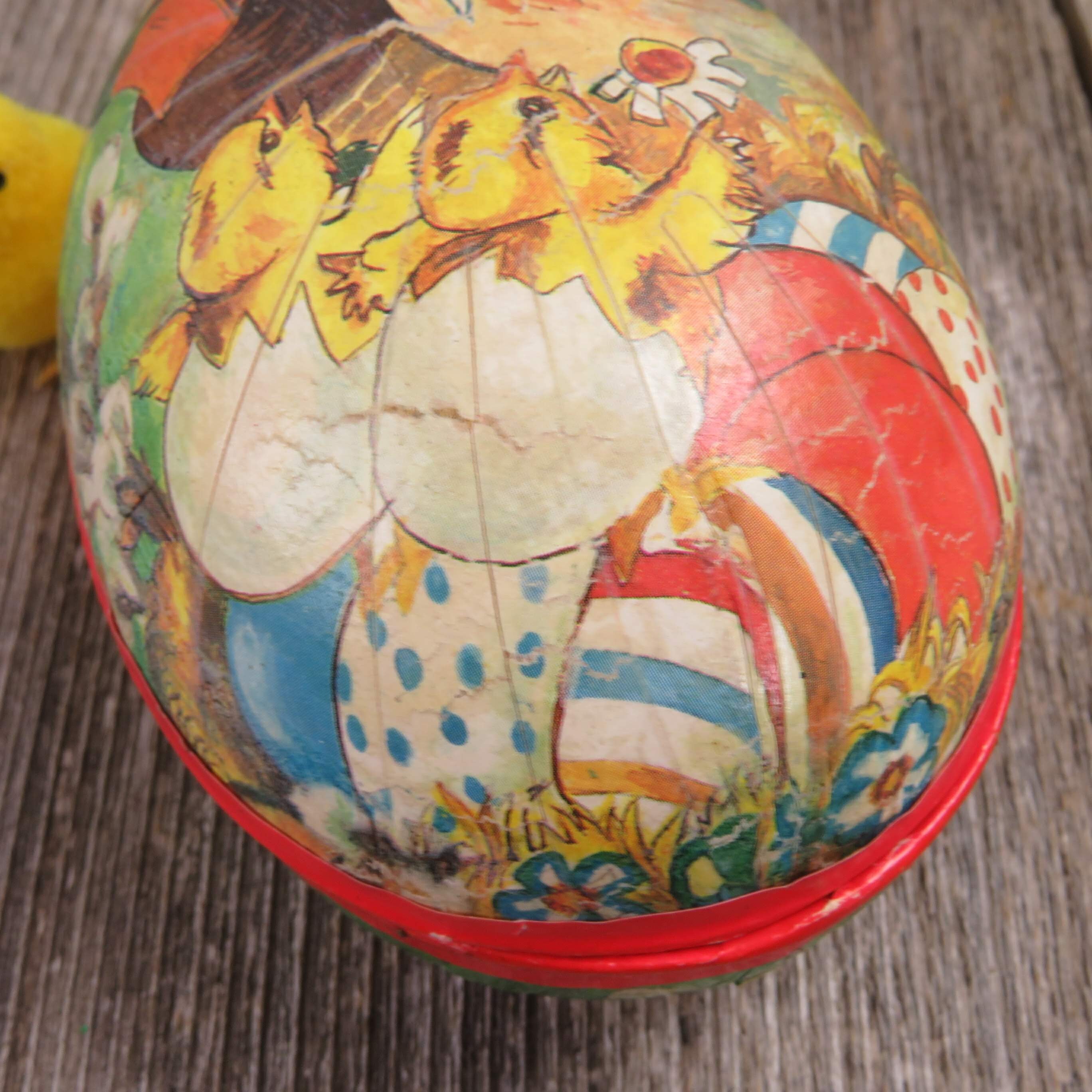 Vintage Easter Egg Paper Mache Candy Holder Container With - Etsy