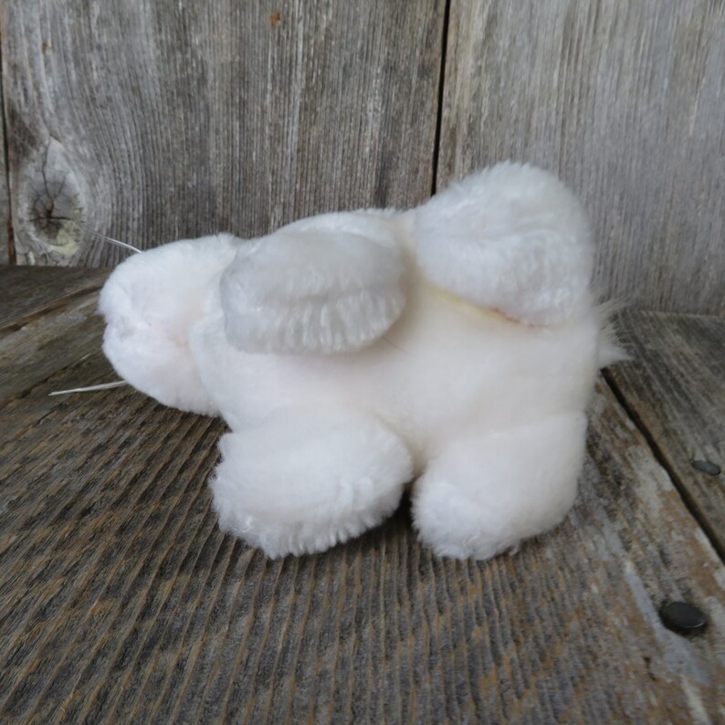 Vintage White Bunny Plush Rabbit With Eyelashes Easter - Etsy