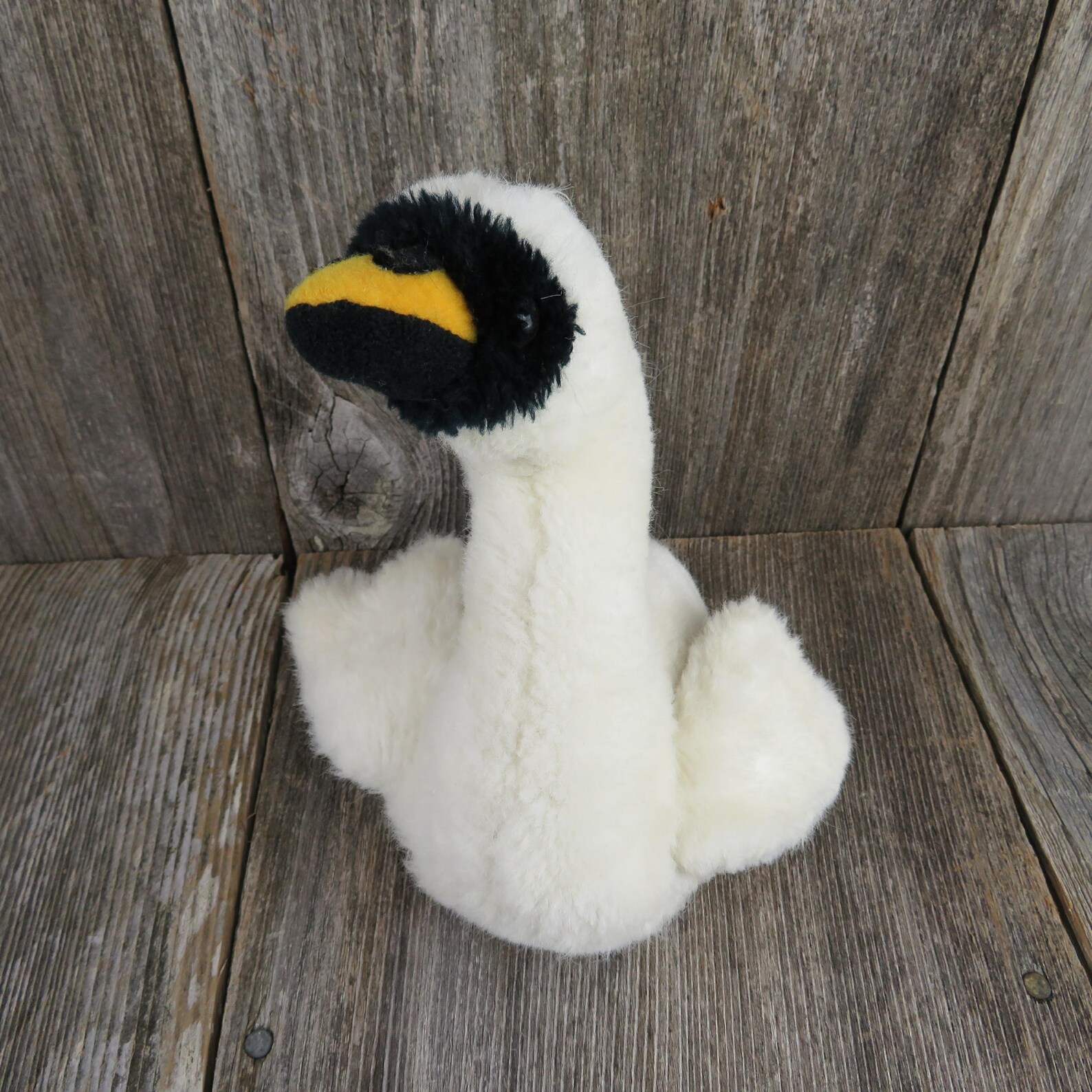 Vintage Swan Plush Goose Bird Stuffed Animal Dakin 1981 White 80s Toy ...