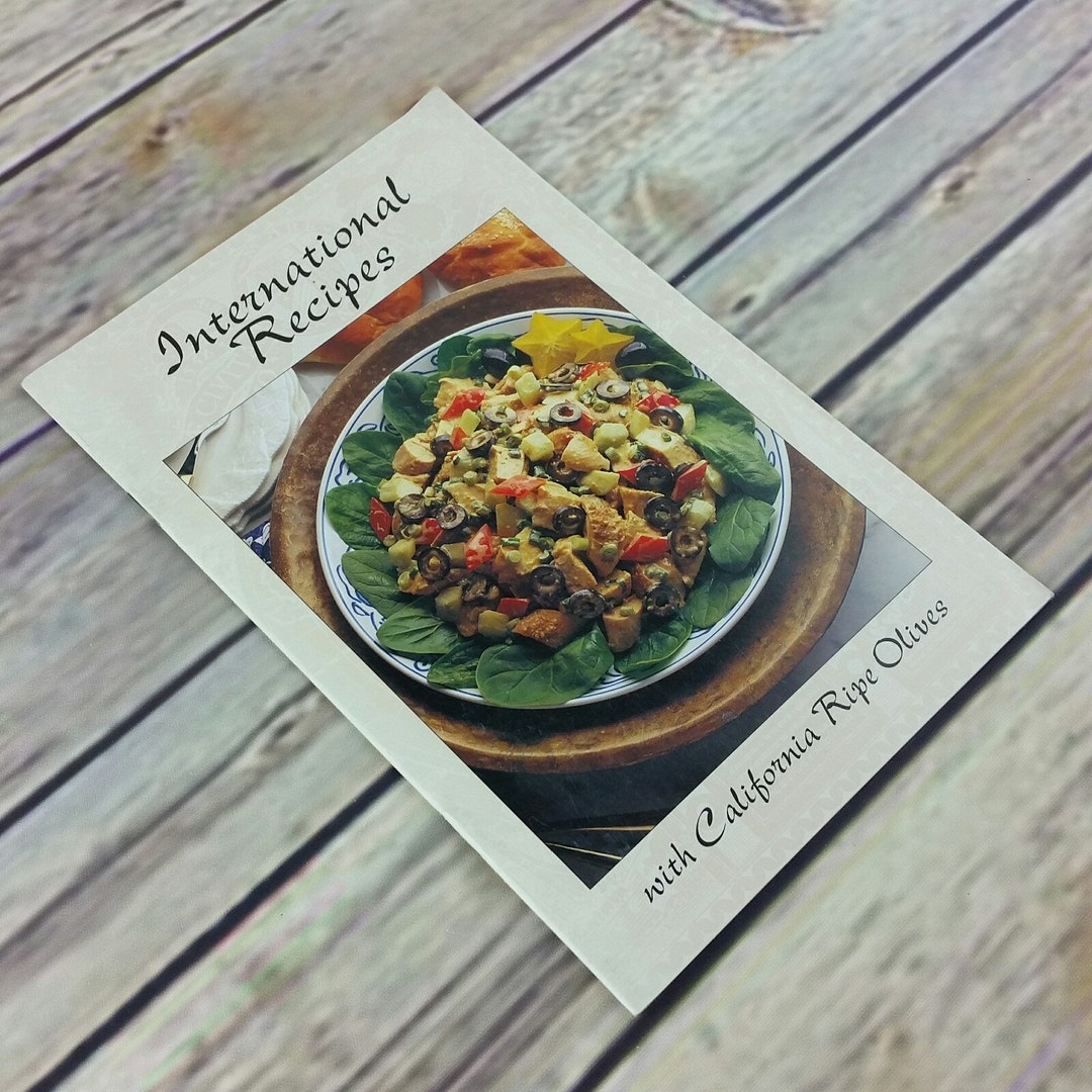 Vintage California Cookbook International Recipes With Olives 1994 ...