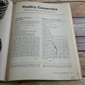 Vintage Cookbook Sunset Casserole Recipes 1974 Paperback Meat Poultry ...