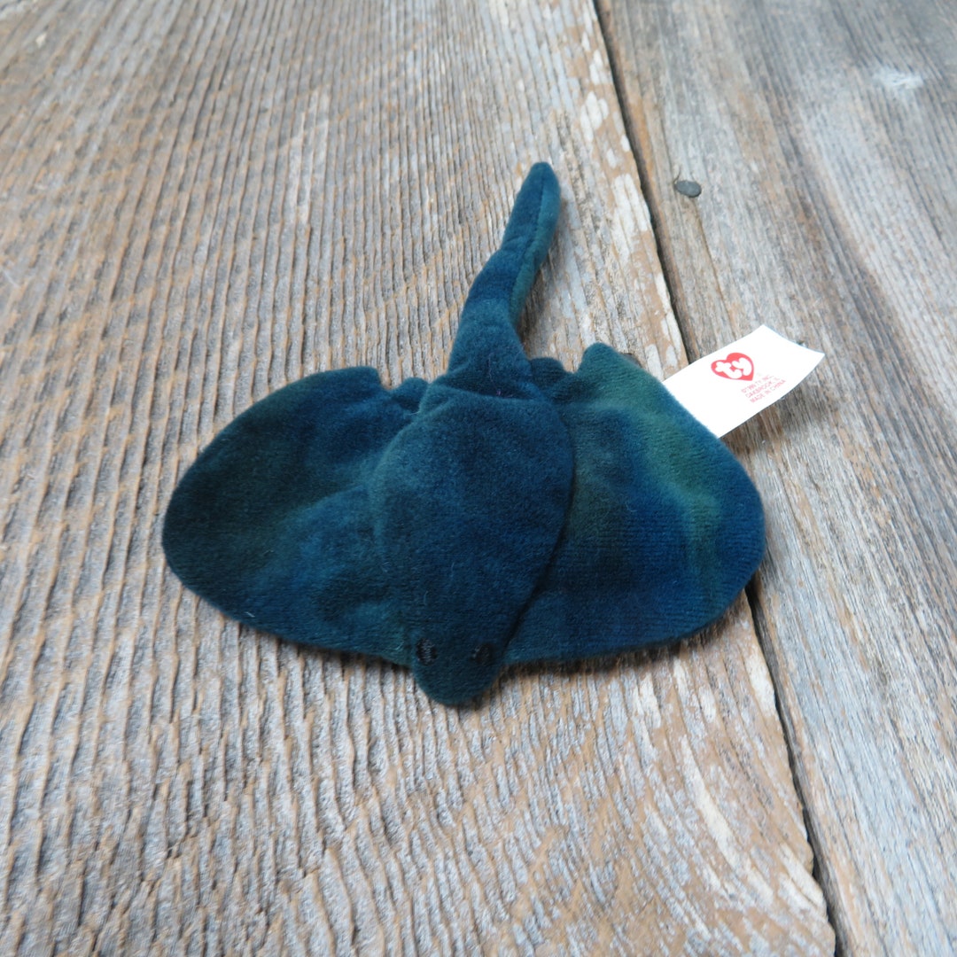 Vintage Sting the Ray Plush Sting Ray Ty Teenie Beanie Babies Mcdonald ...