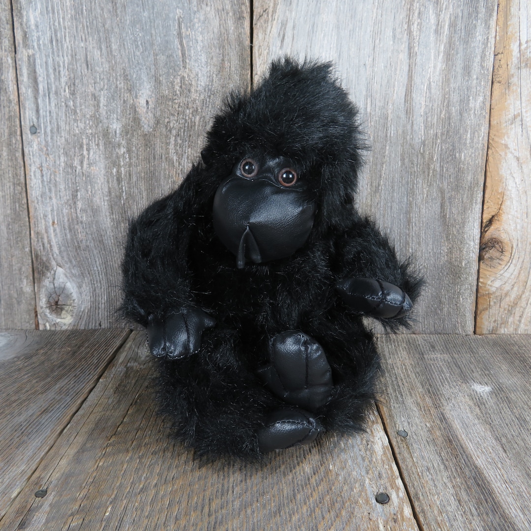 Gorilla Plush Monkey Ape Good Stuff Black Stuffed Animal Primate Long ...