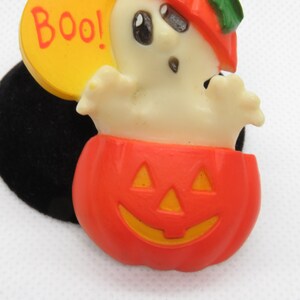 Ghost Pumpkin Pin Brooch Halloween Hallmark Plastic Holiday Boo - Etsy