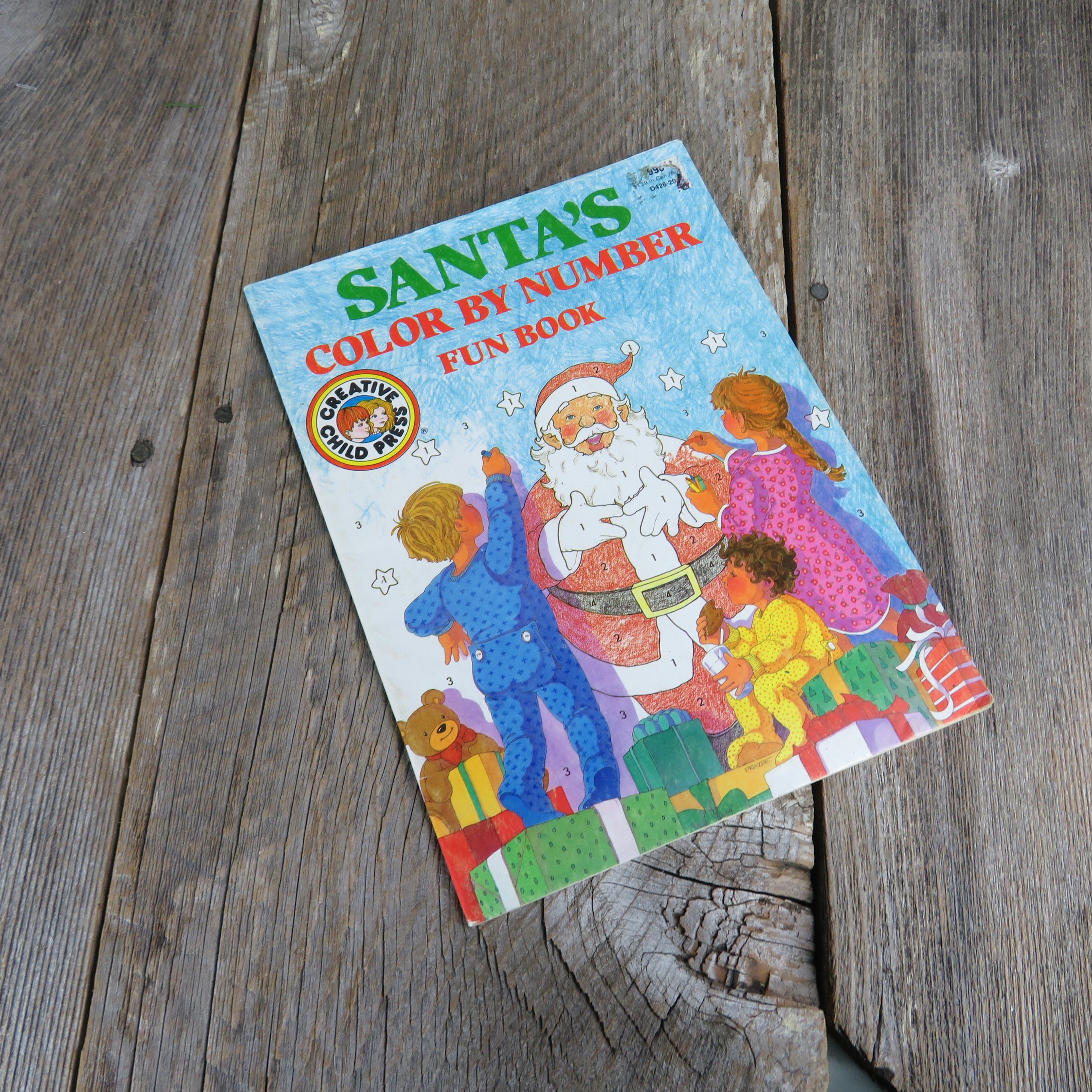 Santa's Color by Number Coloring Book Creative Child Press - Etsy