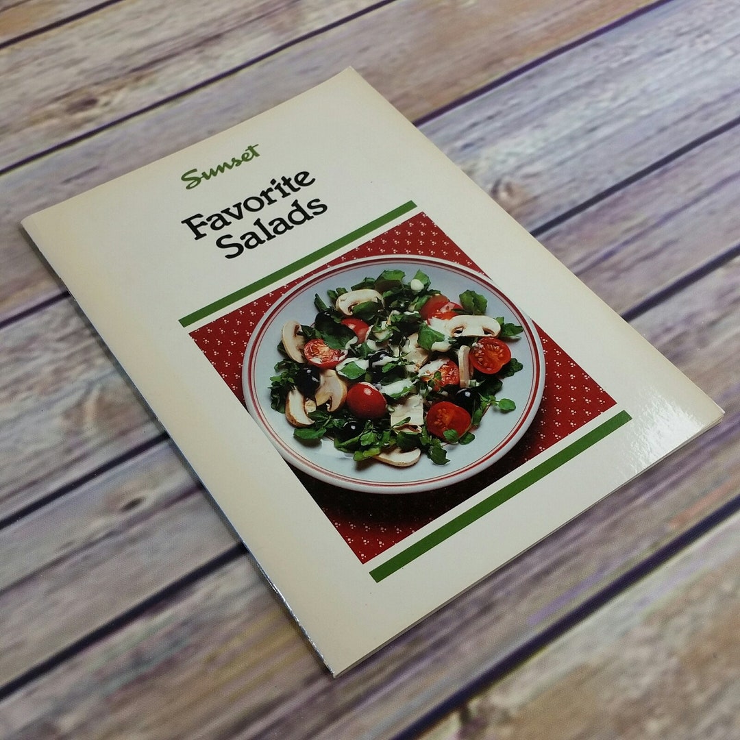 Vintage Cookbook Sunset Favorite Salads Cook Book Recipes 1989 ...