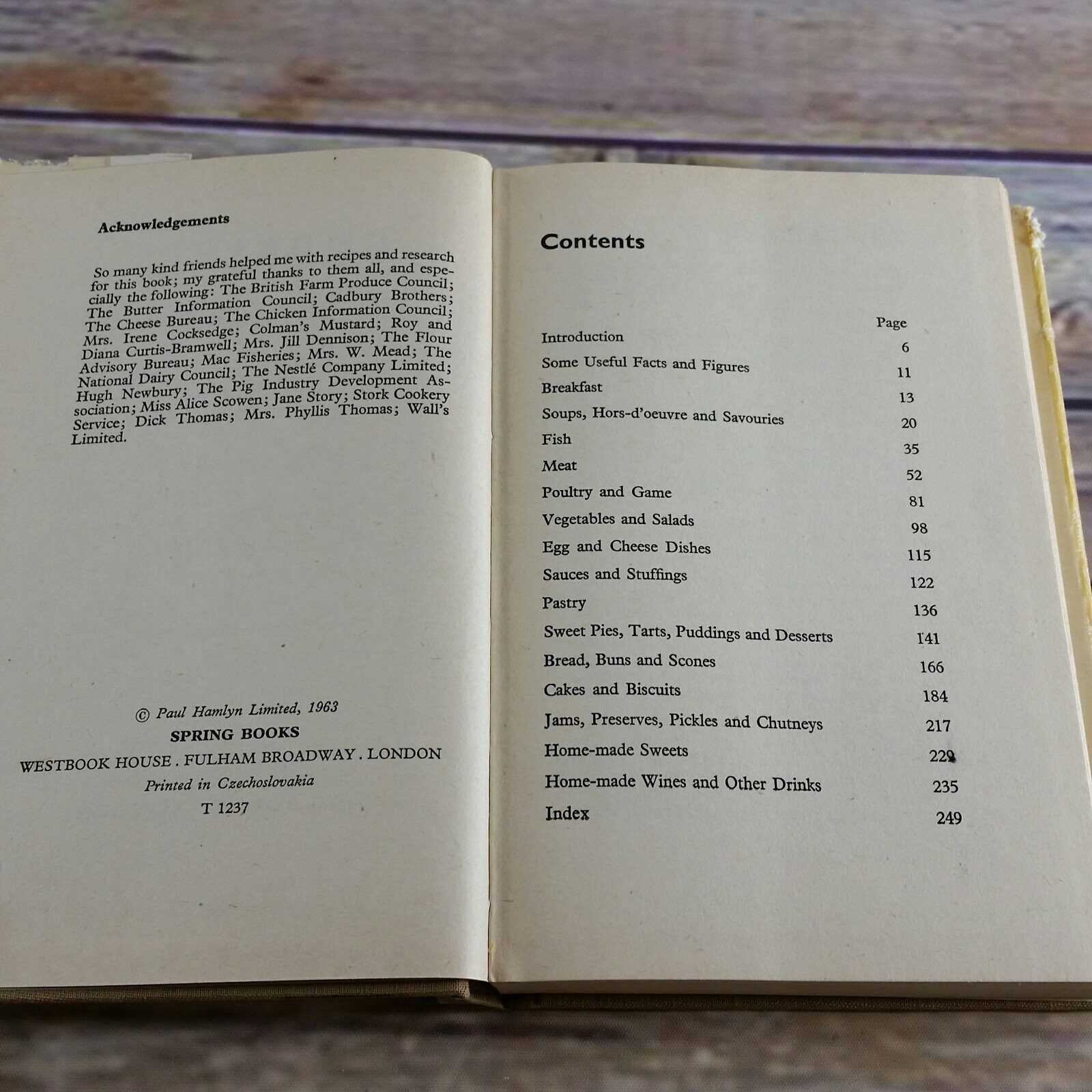 Vtg British Cookbook Cooking the British Way 1963 Hardcover With Dust ...