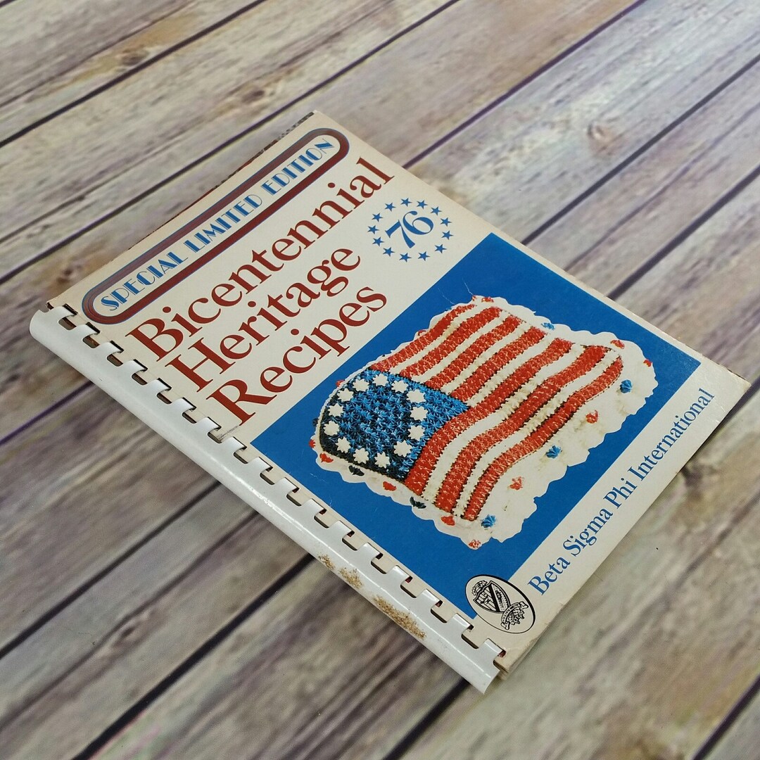 Vintage Sorority Cookbook Beta Sigma Phi International Bicentennial ...