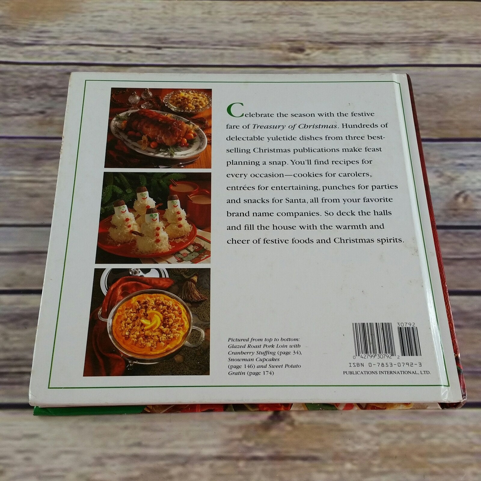 Vintage Cookbook Treasury of Christmas 3 Books in One 1994 Hardcover ...