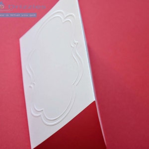 White Embossed Card Set-set of 510or20-wedding Thank You - Etsy