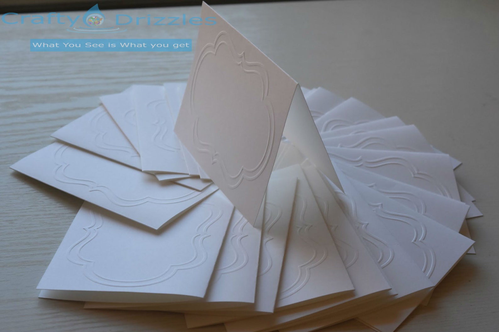 White Embossed Card Set-set of 510or20-wedding Thank You - Etsy