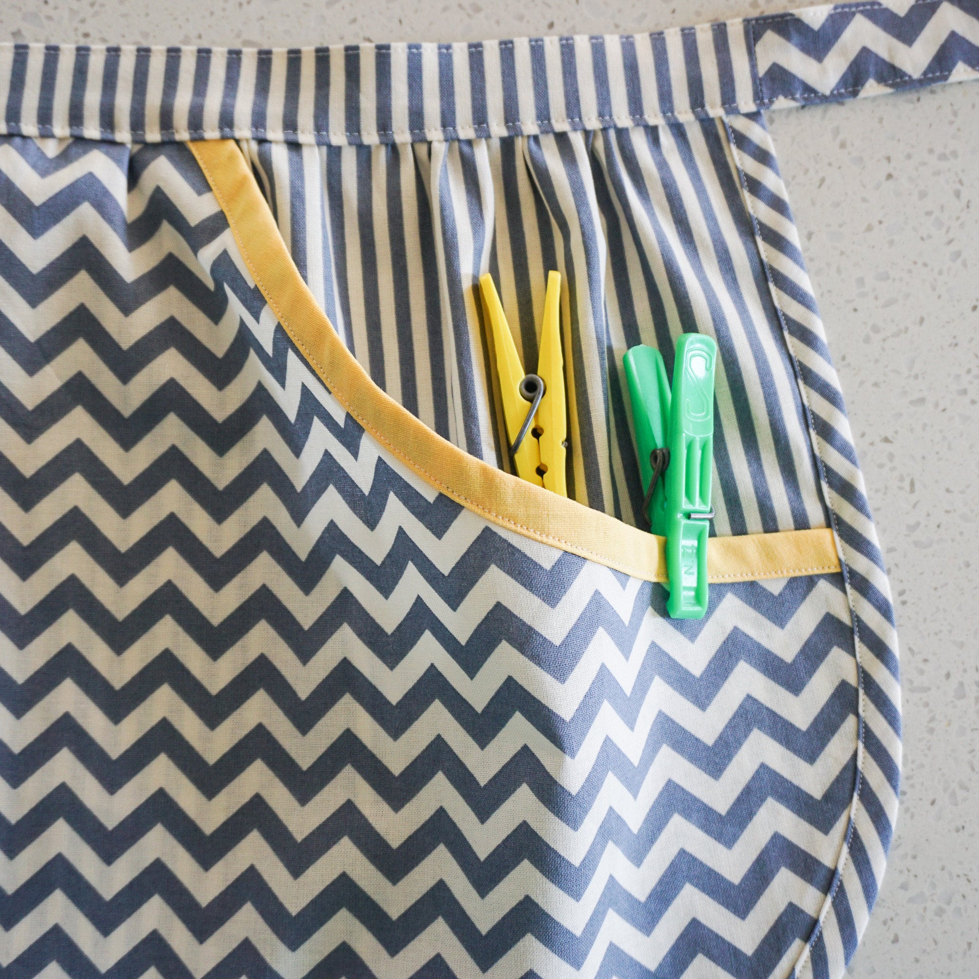 Peg/pin Bag Apron Retro Laundry Apron With Large Pocket - Etsy