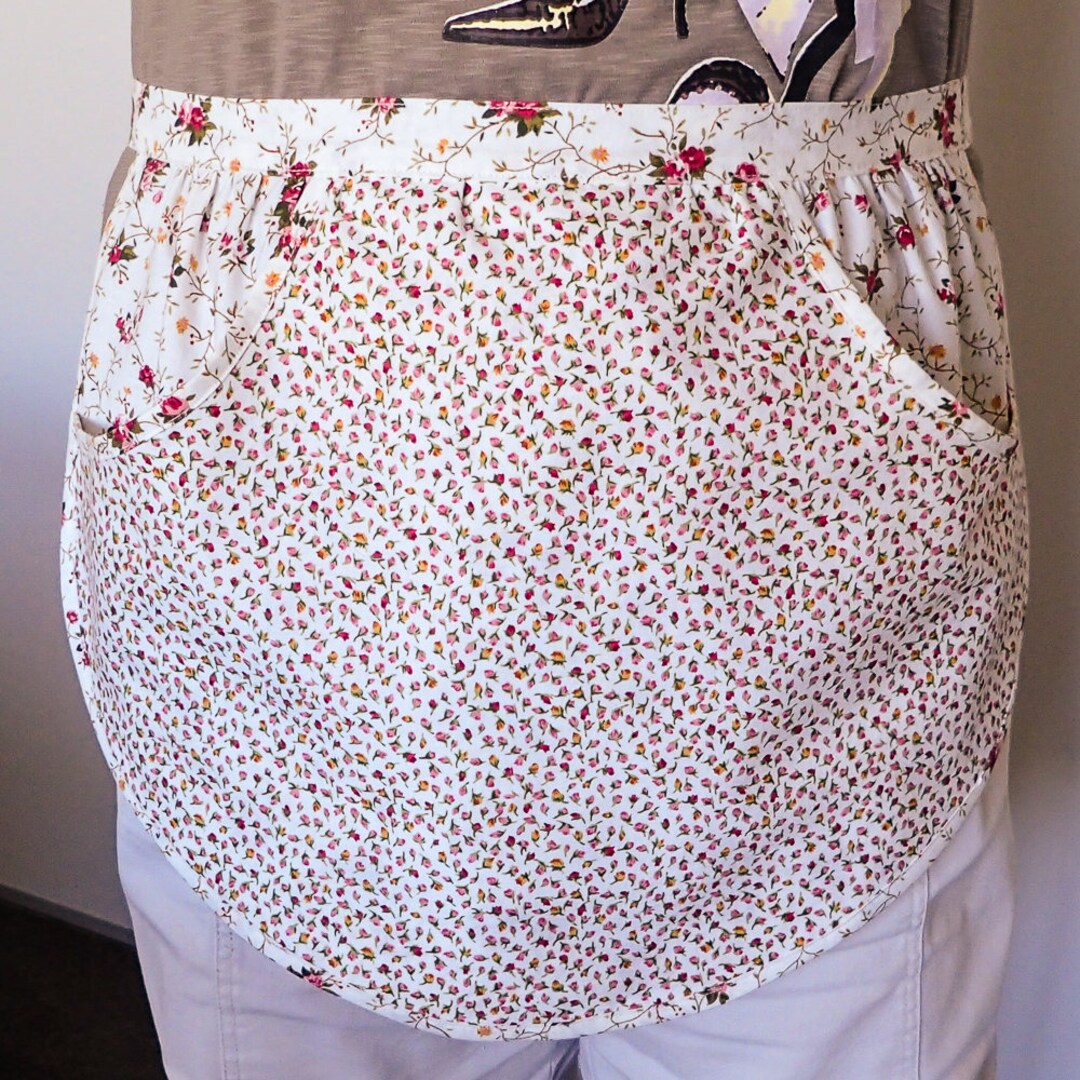 Peg/pin Bag Apron, Retro Vintage Laundry Apron With Large Pocket ...