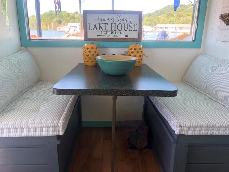 Booth Cushions With Back Pillows Custom Banquette Pads - Etsy