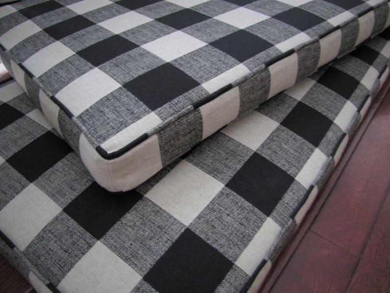 Banquette Cushions L Shape Bench Seat Cushions Cord Piped - Etsy