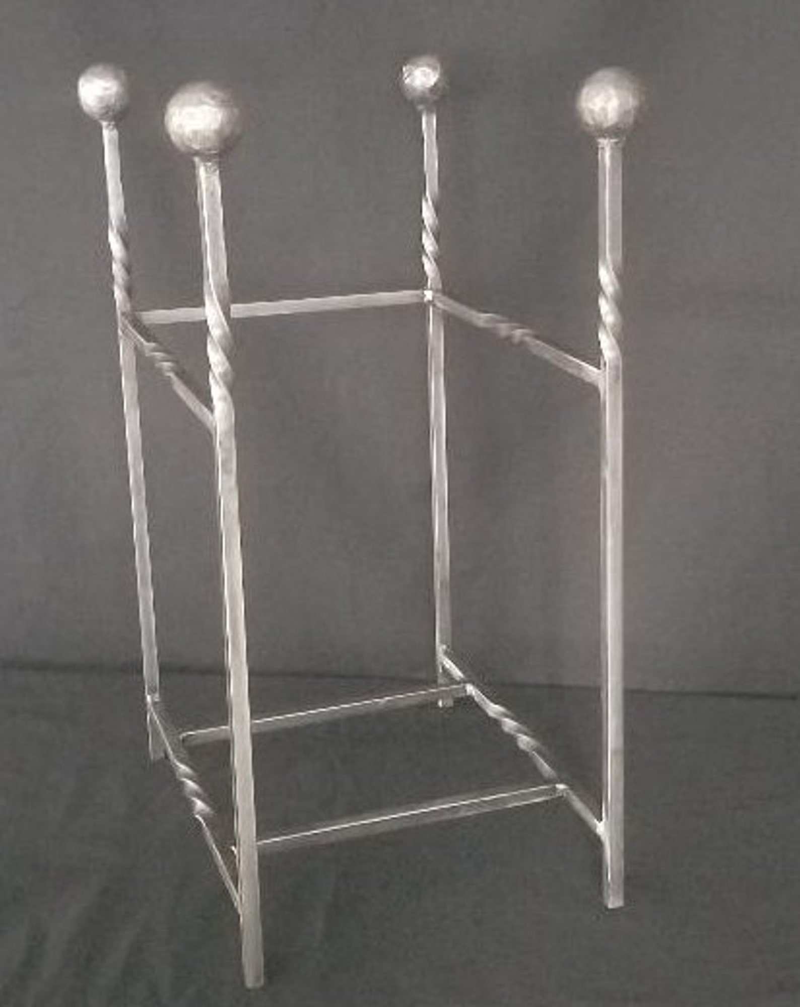 Forged Ball Front Loading Wood Rack - Etsy