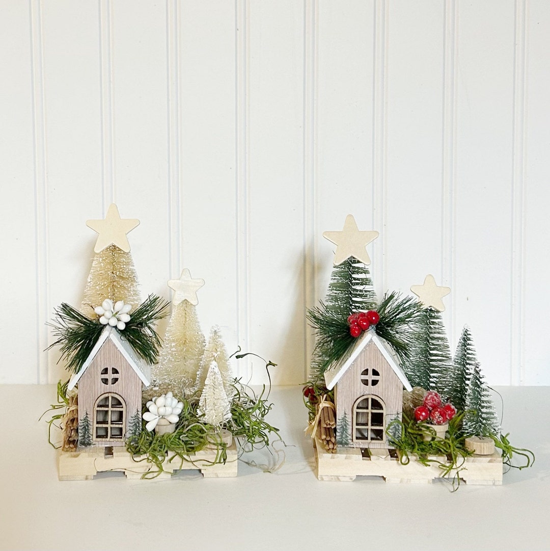 Miniature Winter Scenery - Christmas and Holiday Decor Gift - Etsy