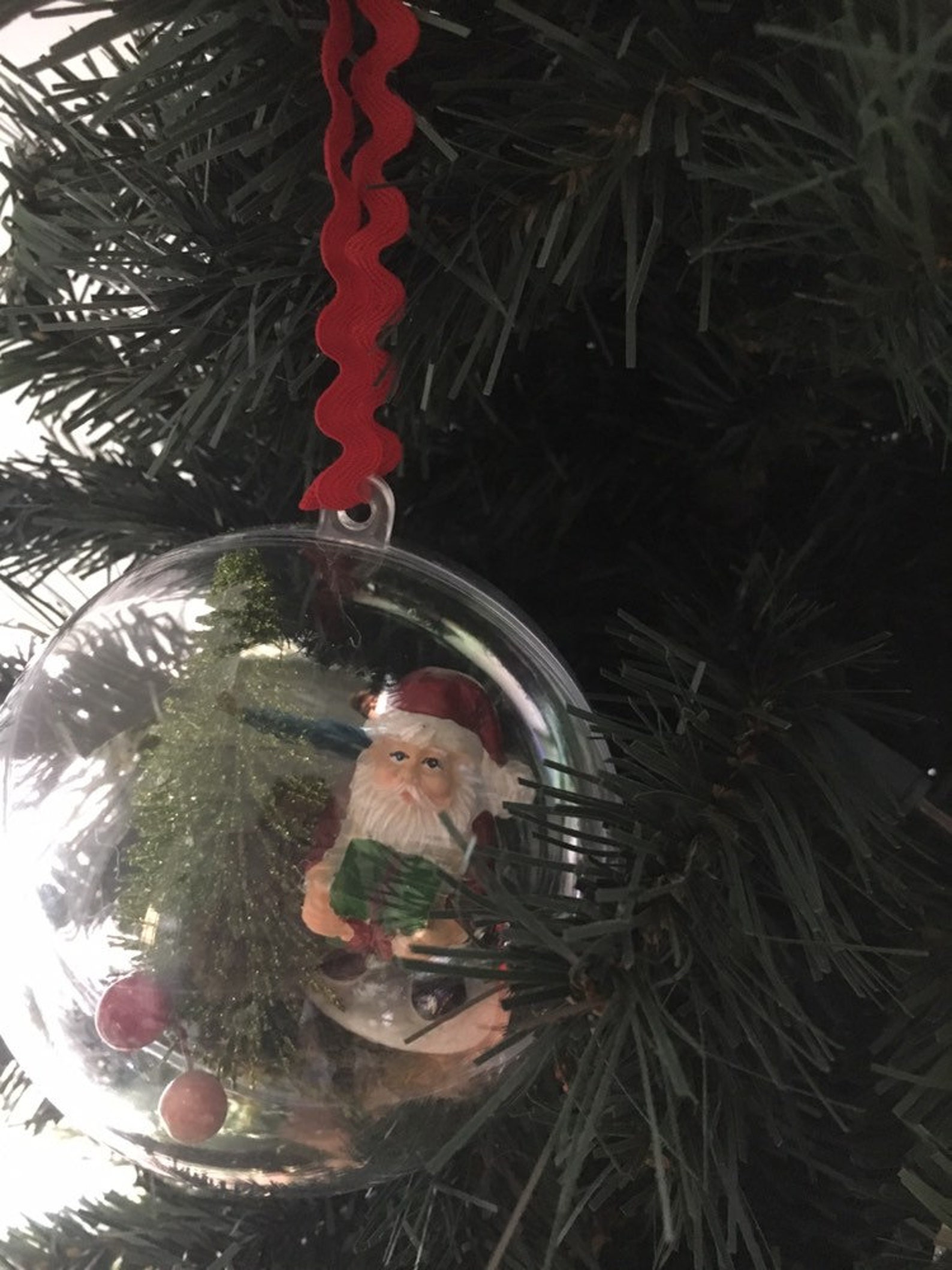 Santa Claus Christmas Tree Ball Ornament Santa Holiday - Etsy