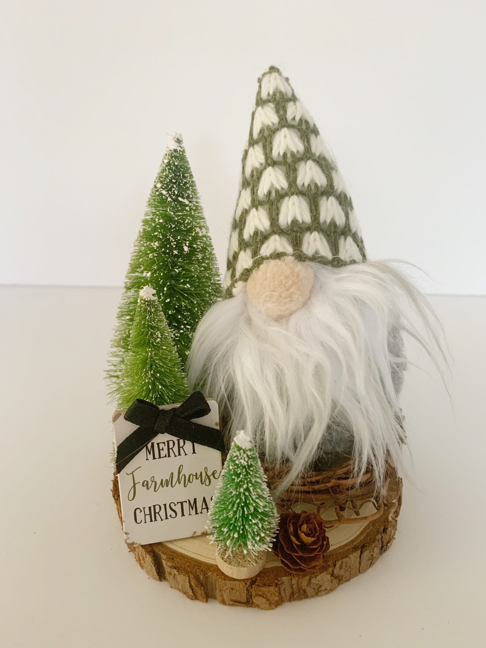 Farmhouse Christmas Gnome Table Decor Rustic Holiday Decor - Etsy