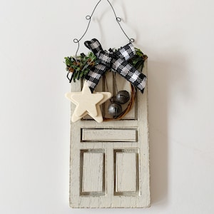 Mini Front Door Christmas Ornament - Farmhouse Holiday Decor - Etsy