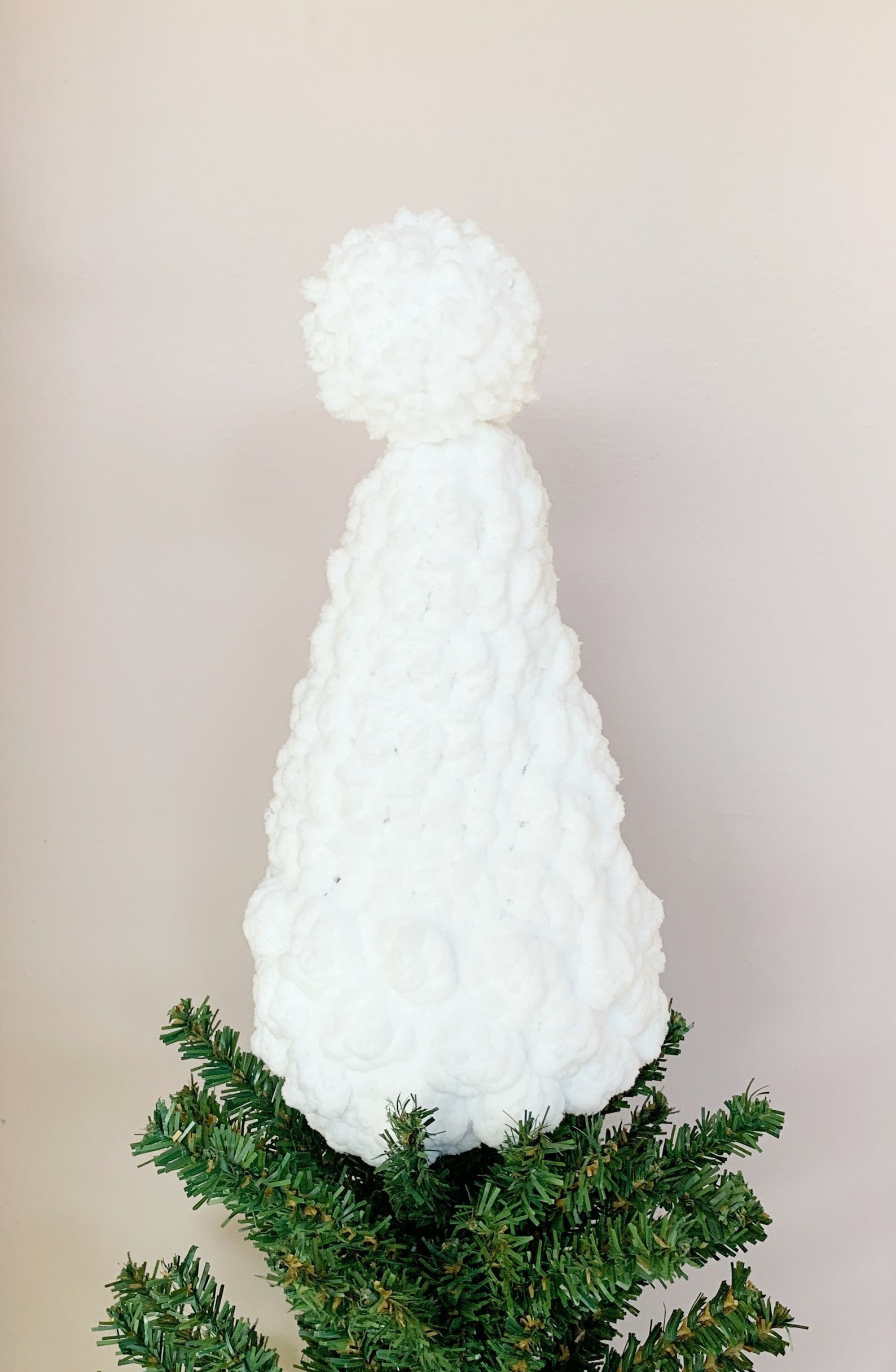 White Santa Hat Christmas Tree Topper Christmas Tree Decor - Etsy