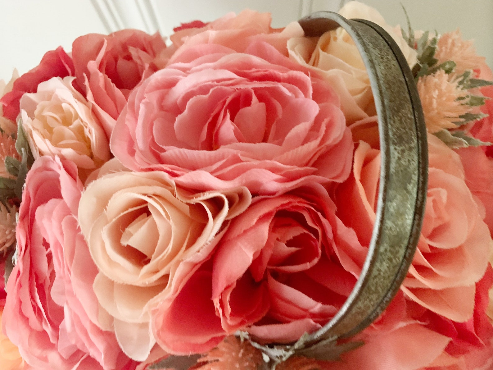 Rustic French country flower arrangement Farmhouse decor | Etsy