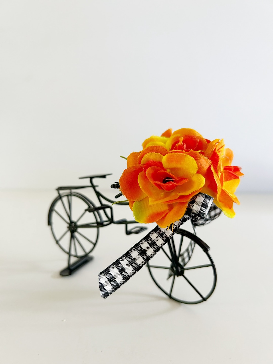 Mini Bicycle Tiered Tray Farmhouse Decor Small Metal Table Top Decor ...