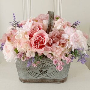 Rustic Home Decor Flower Arrangement - Farmhouse Decor Birthday Gift - Etsy