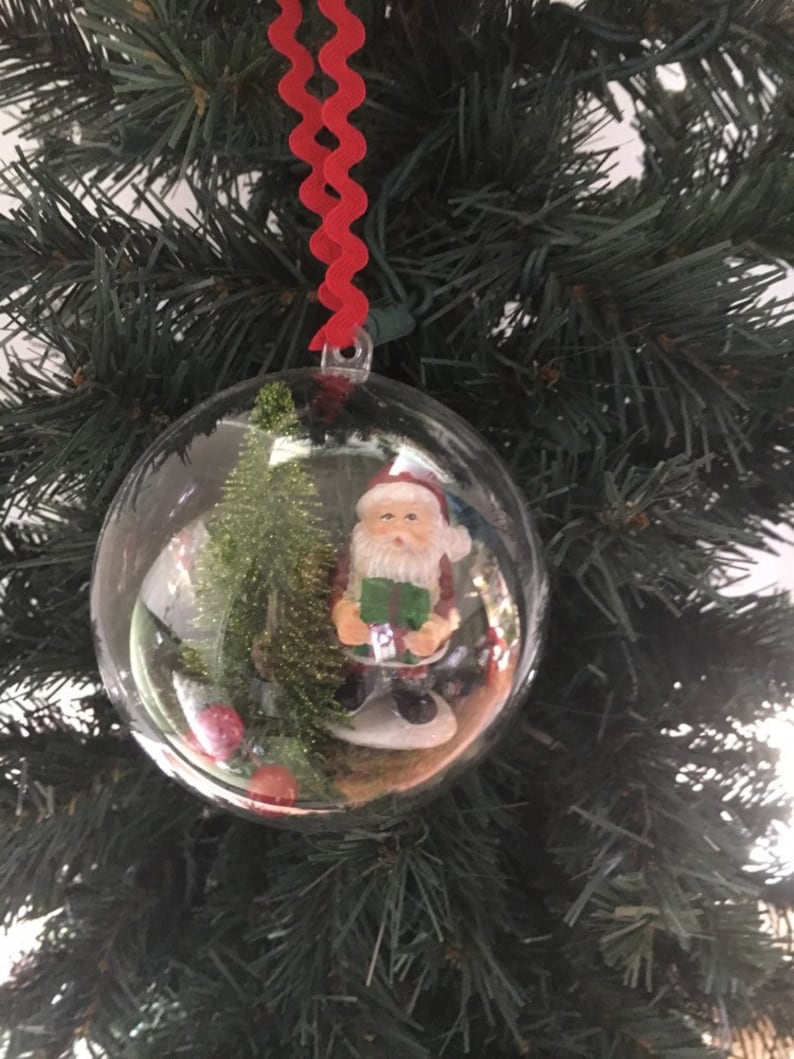 Santa Claus Christmas Tree Ball Ornament Santa Holiday - Etsy