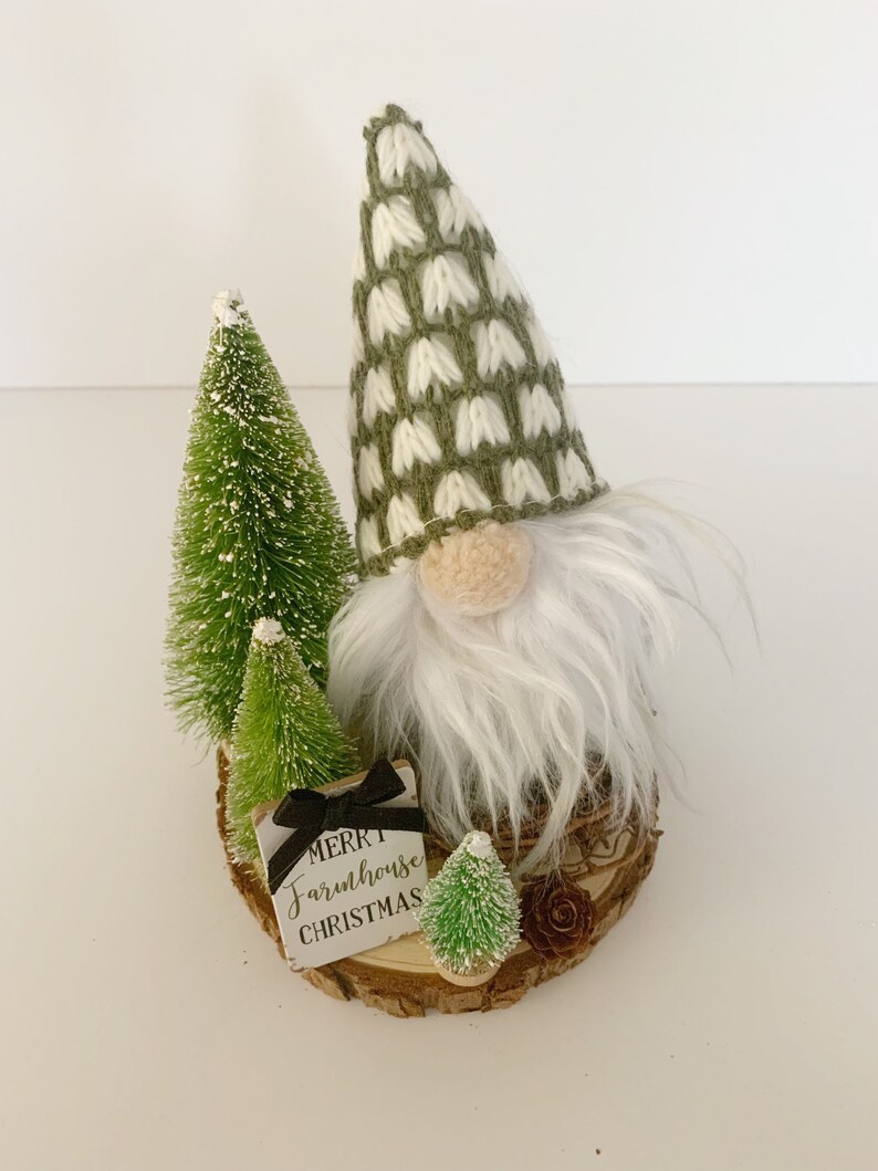 Farmhouse Christmas Gnome Table Decor Rustic Holiday Decor - Etsy