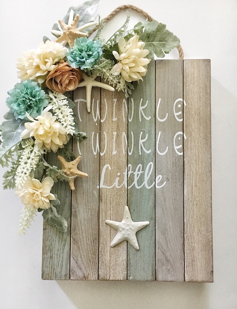 Coastal Nursery Wall Decor Baby Shower Gift Twinkle Twinkle - Etsy