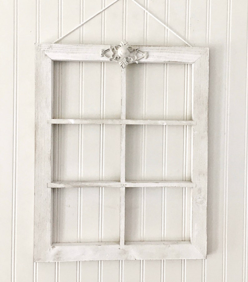 Window Frame Wall Decor Large Farmhouse Wall Hanging With - Etsy