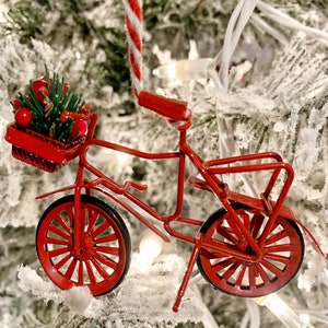 Red Mini Bike Christmas Ornament Bicycle Christmas Decor Christmas Gift ...