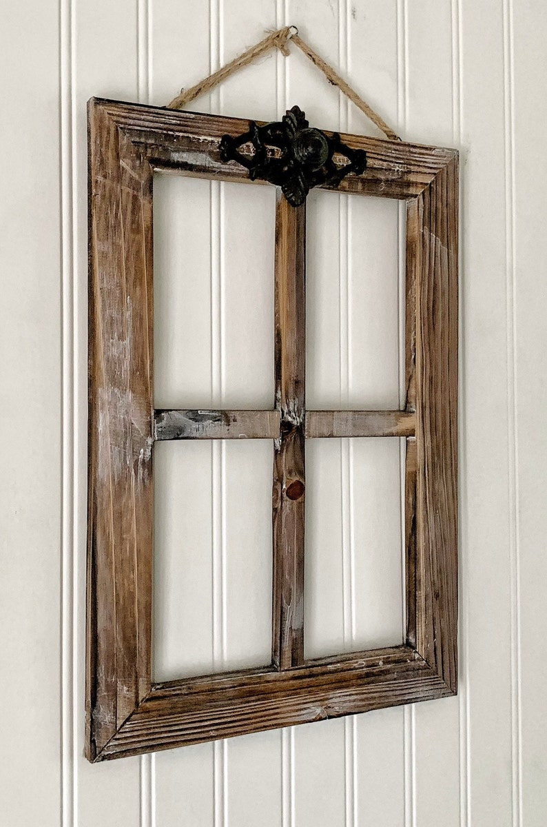 Rustic Window Frame Wall Decor Farmhouse Window Pane Wall - Etsy