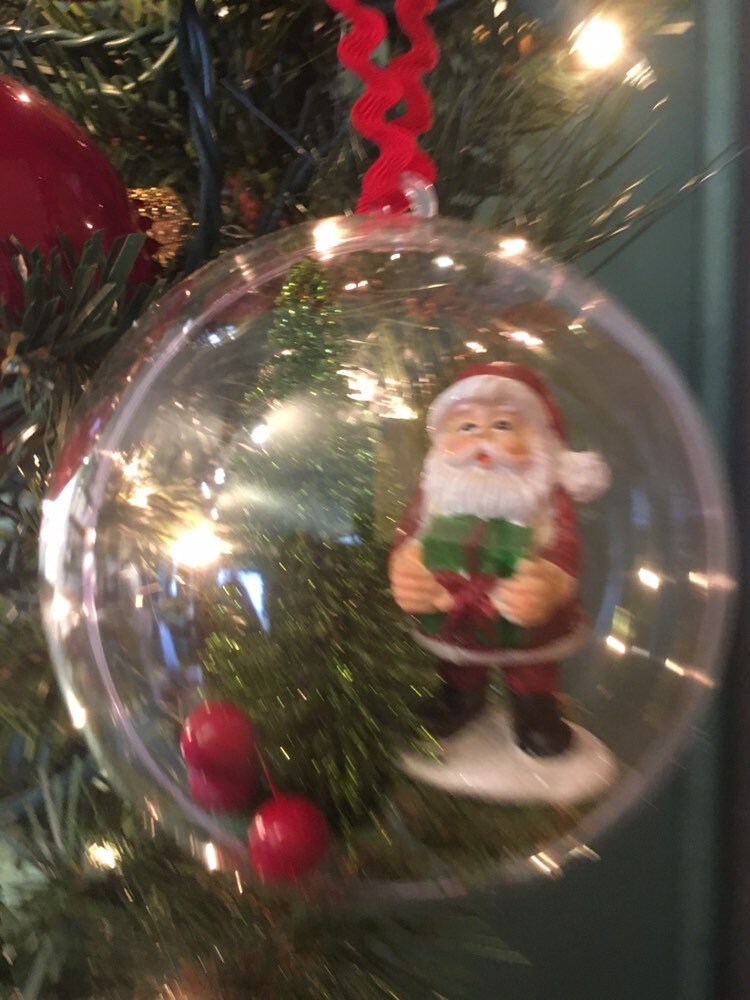 Santa Claus Christmas tree ball ornament Santa Holiday | Etsy