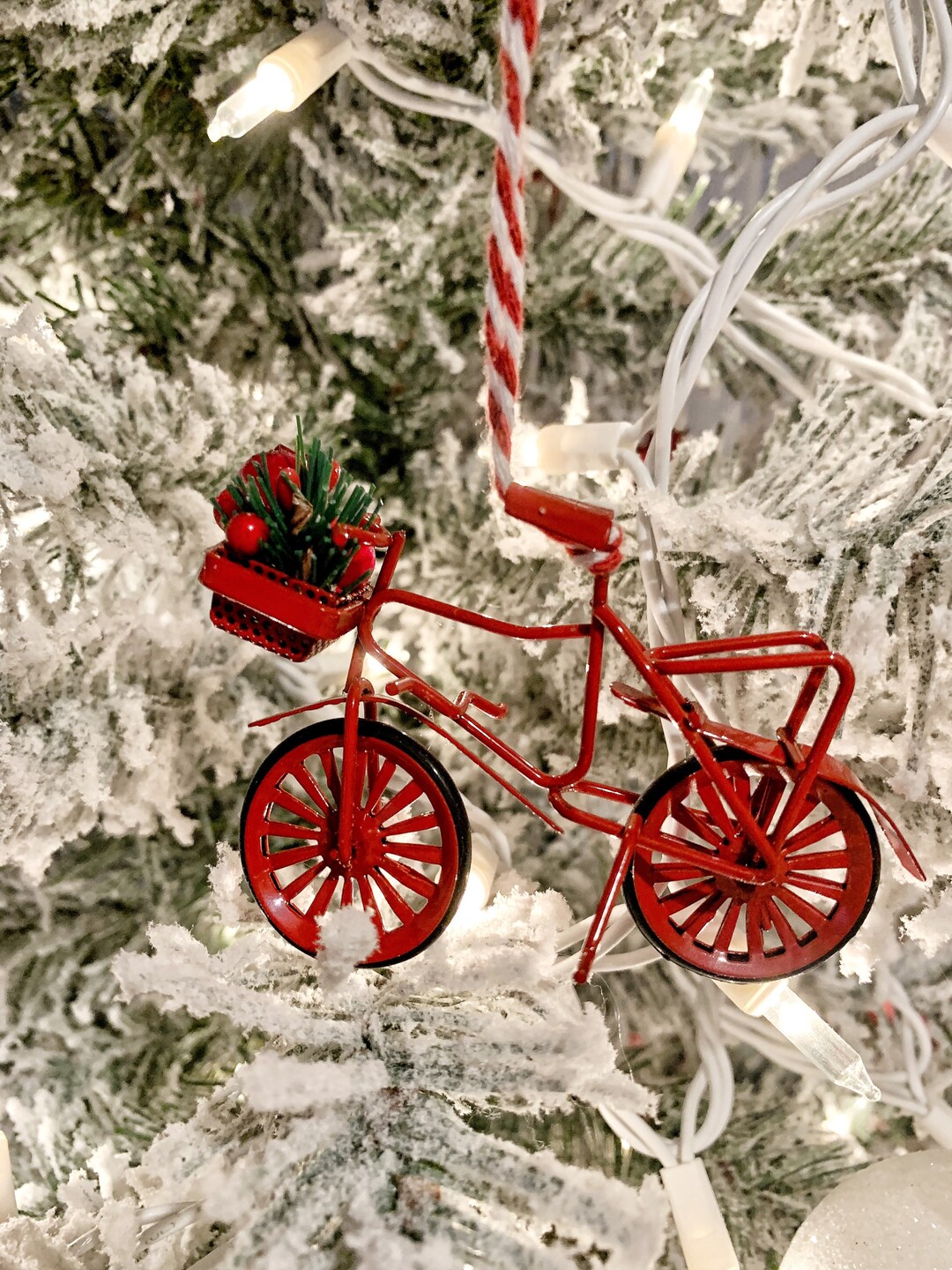 Red Mini Bike Christmas Ornament Bicycle Christmas Decor Christmas Gift ...