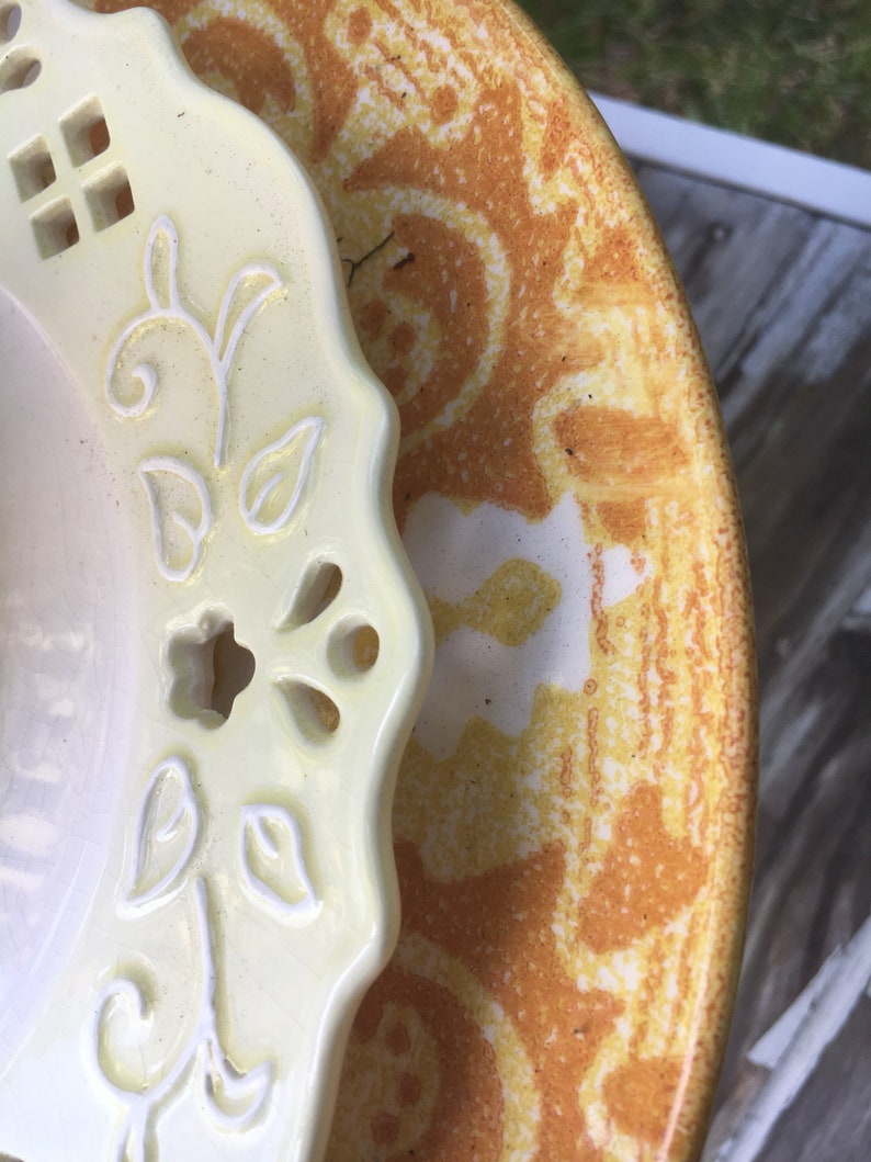 Bird Feeder Garden Decor Upcycled Ceramic Totem Bird Lover - Etsy